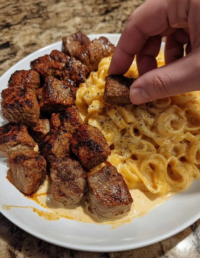 Creamy Cajun Steak Tips with Cheesy Parmesan Linguine – flavor recipes